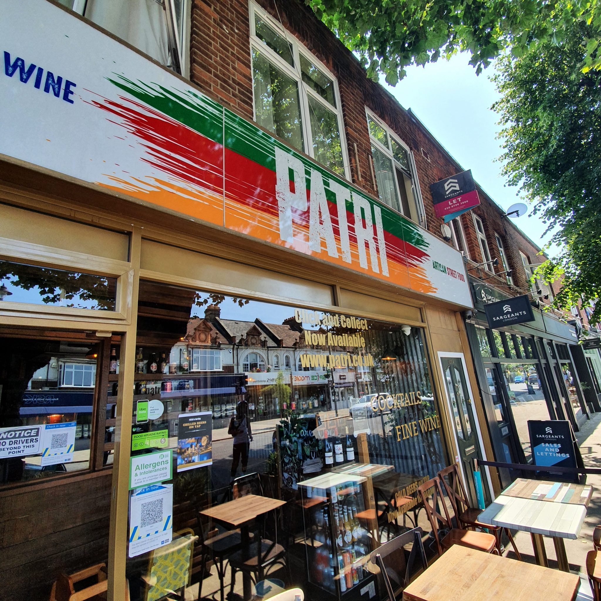 Party and Events Menu - Patri Indian Restaurant Ealing Hammersmith and ...